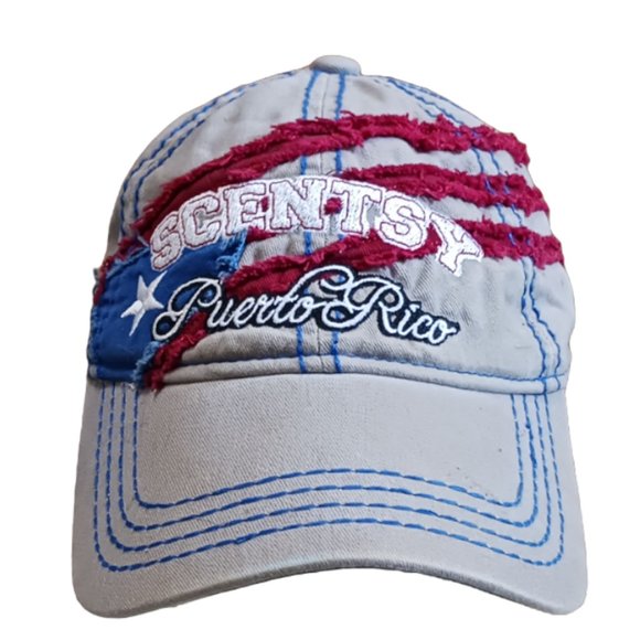 Scentsy | Accessories | Scentsy Puerto Rico Gray Red Baseball Cap ...
